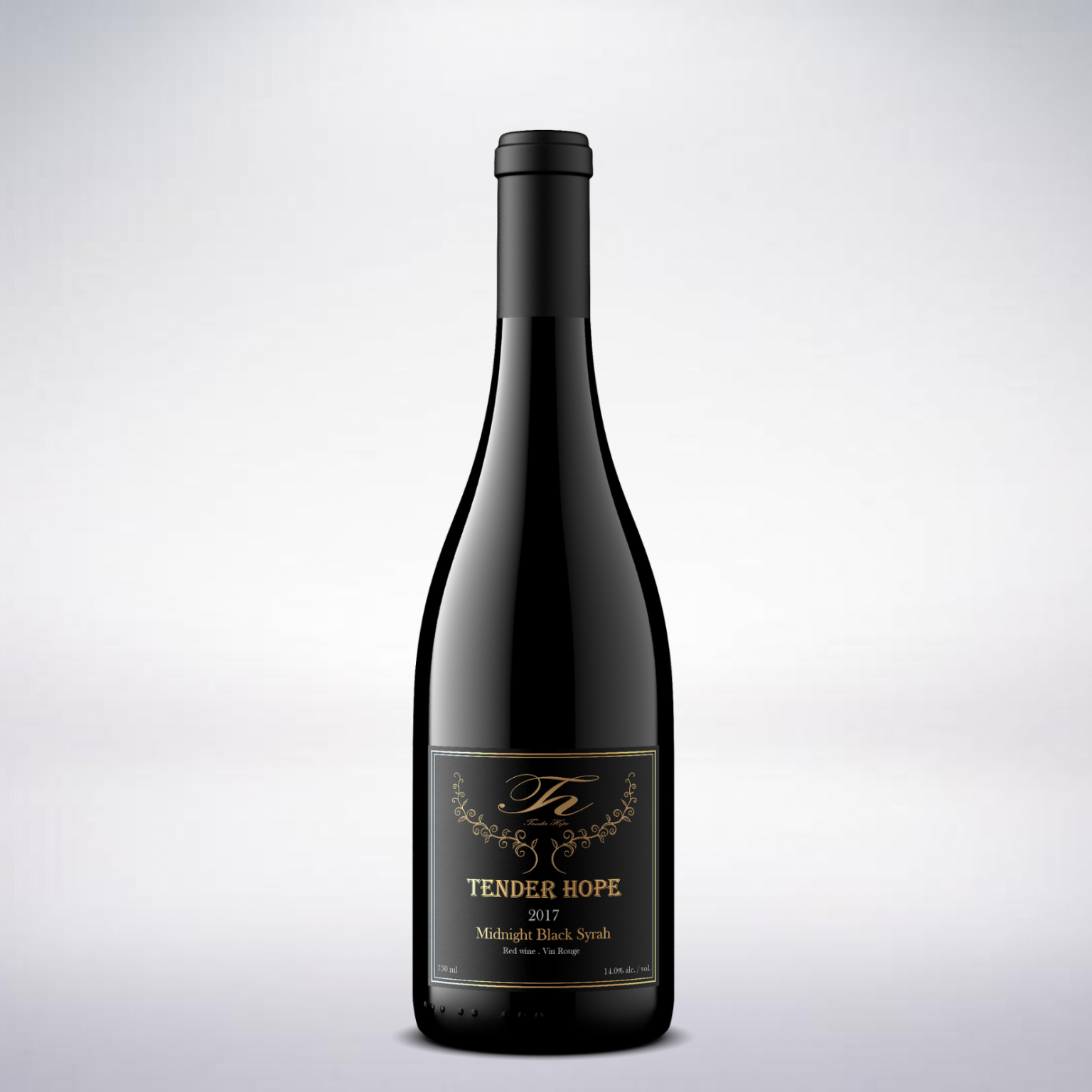 2017 Midnight Black Syrah - Tender Hope Winery